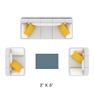 Tayse Trout Fishing Ivory 2x3 Scatter Mat Small Rug for Entryway Indoor & Outdoor - Hallway, Walkway, or Foyer - Novelty, Lodge Bedroom & Living Room, NTR6602 2x3