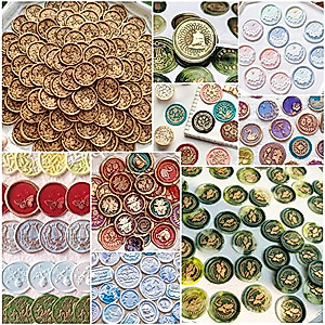 Palksky Adhesive Dots for Wax Seal, 250PCS Adhesive Wax Seal Backing for Wax Sealing, Transparent Removable Sticky Tack Putty for Wax Seal Stickers, Craft Adhesive Waxing(Diameter 1inch)