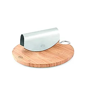 Rösle Stainless Steel Herb Grinder with Bamboo Board