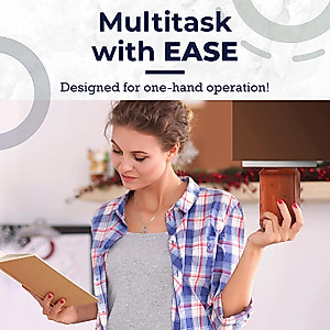 EZ Off Jar Opener for Weak Hands - Under Cabinet, Easy Grip, One Handed Jar & Bottle Opener - Removes Tight Jar Lid for Seniors with Arthritis - Essential Kitchen Gadgets for Home Assistance - White