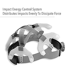 Fibre-Metal by Honeywell E1RW Supereight Thermoplastic Full Brim Hard Hat with 8 Pt. Ratchet Suspension, White