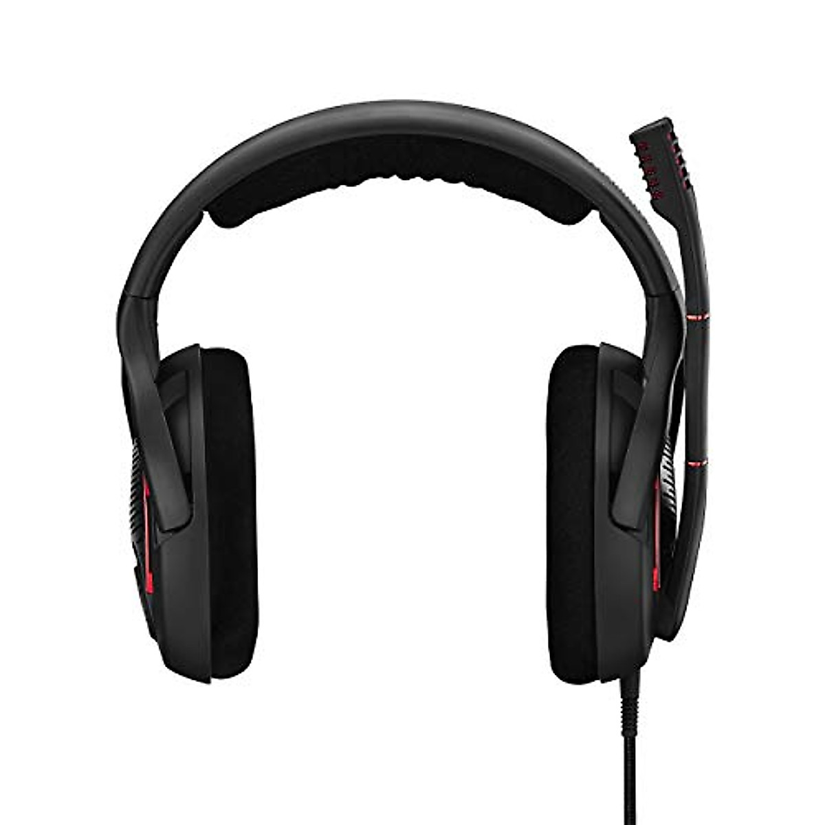 EPOS I Sennheiser GAME ONE Gaming Headset, Open Acoustic, Noise-canceling mic, Flip-To-Mute, XXL plush velvet ear pads, compatible with PC, Mac, Xbox One, PS4, Nintendo Switch, and Smartphone - Black.