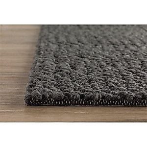 Addison Rugs Boulder Cobblestone Wool Area Rug, 2' x 3', Steel
