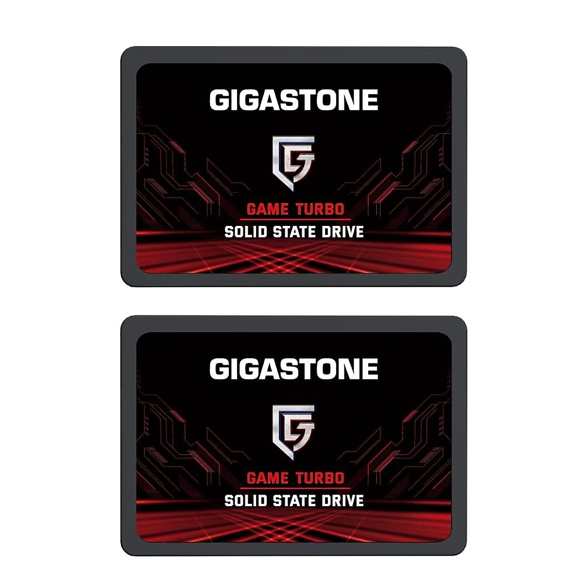 Gigastone SATA SSD 512GB (2-Pack) 2.5 inch SSD 550MB/s Upgrade Laptop PC Memory and Storage PS4 HDD Replacement 2.5" Internal Solid State Hard Drives SATA III SLC Cache 3D NAND Game Turbo Performance
