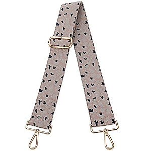 Purse Straps Replacement Crossbody - Crossbody Bag Straps for Purses, Wide Handbag Shoulder Strap for Tote Bags Guitar Style White Leopard (Wide:2'''')Medium
