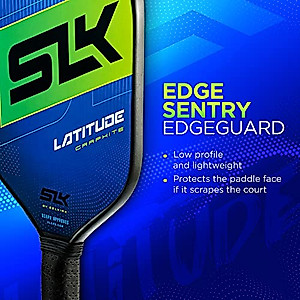 SLK Latitude Pickleball Paddle | Graphite Features G4 Face with Polymer Rev-Core Rackets Designed in The USA Lightweight Pickle Ball raquette Lakeside Lime|