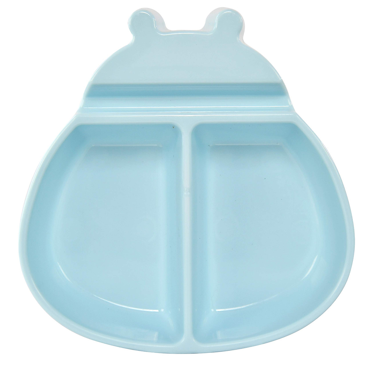 Home-X Ladybug Decorative Snack Dish and Phone Stand, Handy Candy Dish and Fruit Bowl, Perfect Snack Organizer Tray for Kids, Pistachio Sunflower Bowl with Shell Storage, Reusable Plastic Bowl, Blue