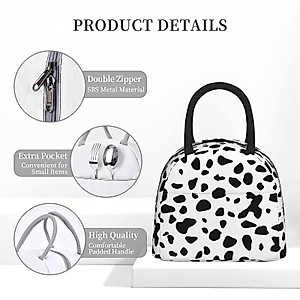 Mokigol Insulated Reusable Lunch Bag for Women/Men,Adult Thermal Tote Lunch Box, Animal Print Portable Leakproof Cooler Bags for Work/School/Picnic/Travel/Beach