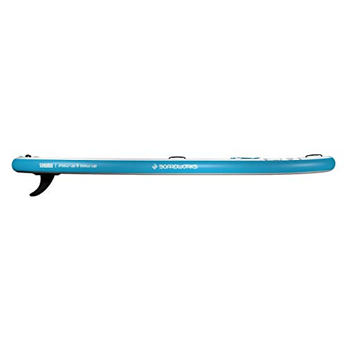 Boardworks SHUBU Riptide Inflatable Stand-Up Paddle Board (iSUP) | SUP Package Includes Three Piece Paddle, Carry Bag and Pump (SUP) Complete Kit | 10’6”, Blue/White/Grey