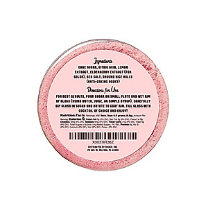 Barrel Roll Bar Essentials Cocktail Rimmers - Bartender Accessories, Finishing Sugar Garnish for Drinks, Glass Rimming Sugars - Natural Ingredients - Pink Lemonade Sugar Rimmer - 8 oz, 452 Servings