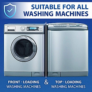 XROM Plant Based, Washer Cleaner 3 in 1 Formula, Removes Odors, Limescale & Detergent Build-Up, Removes Hard Water Stains, For Front and Top Load, 6 Per Pack (Original)