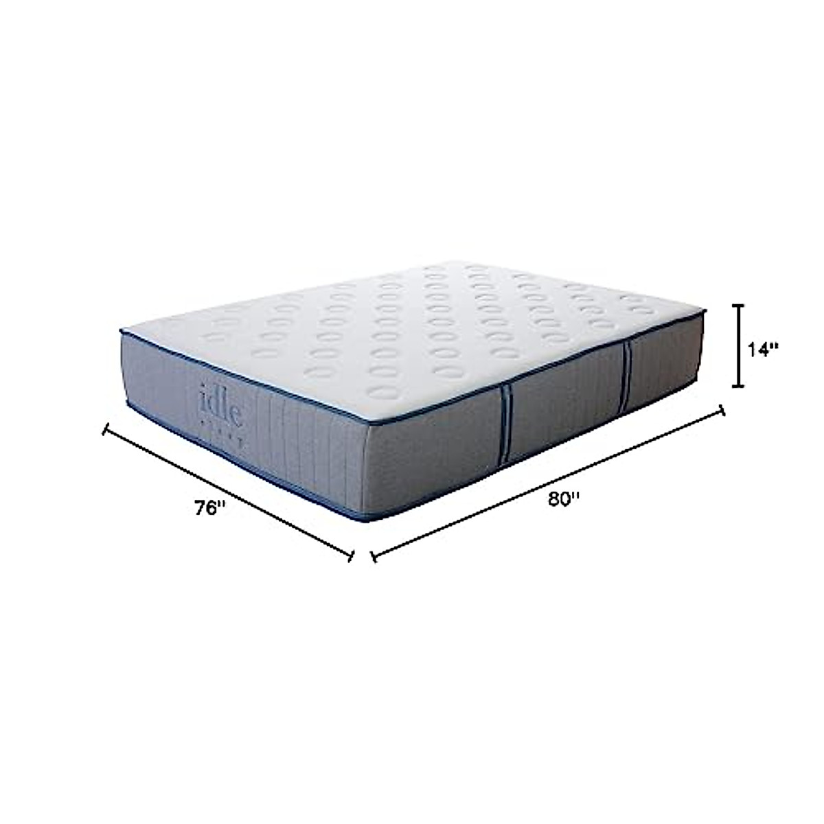 King Mattress, 14 Inch Memory Foam Mattress King for Back Pain, Gel Mattress in a Box, Made in USA, 5 Layers of Comfort, CertiPUR-US Certified