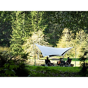 Snow Peak Takibi Tarp Hexa Set Waterproof Campfire Tarp, M (TP-440S-US)