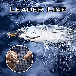 KastKing DuraBlend Monofilament Leader Line - Premium Saltwater Mono Leader Materials - Big Game Spool Size 120Yds/110M