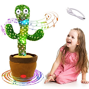 Shayson Dancing Cactus Toy for Kids, Repeating Words, Electric Plush, Early Education & Home Decoration