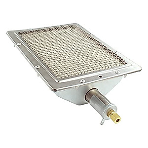 MOFLAME Ceramic Infrared DIY Heating Gas Burner with Gas Intake Nozzle Parts for Outdoor Indoor Heater, BBQ Stove.Oxyhydrogen Burner