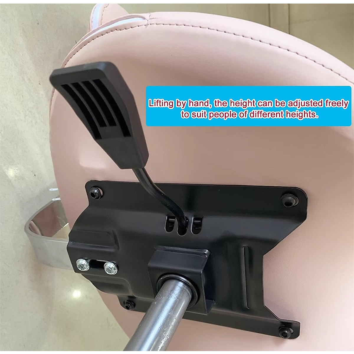 NUNETH Saddle Stool Pink Saddle Chair with Back Support, Esthetician Seat for Dental Office Massage Hospital Clinic, Rolling Chair with Wheels