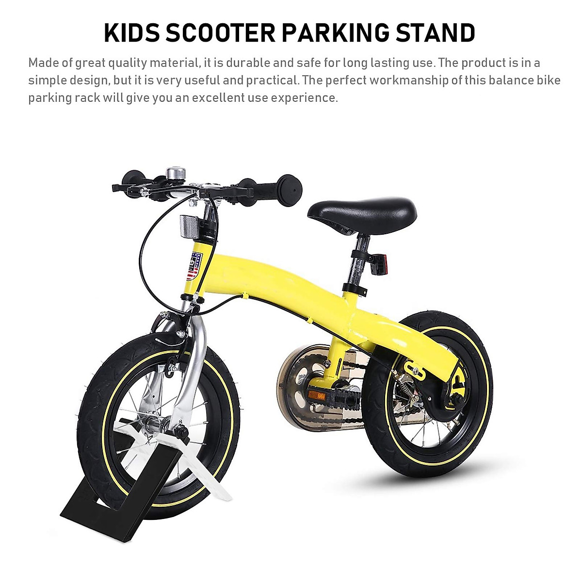 BESPORTBLE 2pcs Bikes Bicycle Floor Parking Rack Bike Standing Organizer Adjustable Bicycle Park Stand for Mountain Bikes Road Bikes Kids Bikes Stopper