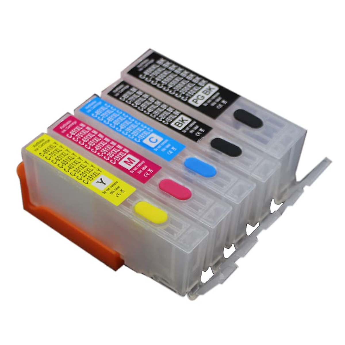 UPink 5 Colors PGI-250 CLI-251 Empty refillable Ink Cartridge Compatible for Canon MG5420 IP7220 MX722 MX922 MG5520 MG6420 MG5620 MG6620 MG5522 iX6800 iX6820 ip8720 MG7120 MG7520 MG6320 Printer