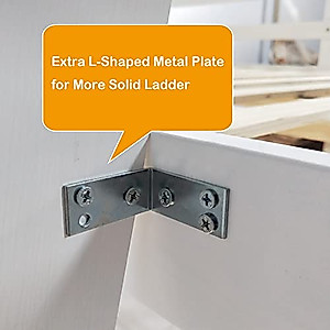 Bonnlo Low Loft Bed Full Size with Inclined Stairs, Junior Loft Bed with High Guard Rail for Kids/Young Teens/Adults, Solid Wood Low Bunk Bed Full Size White, 2 Center Beams, No Box Spring Required