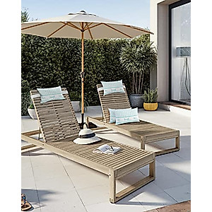 Recliner Head Pillow Ledge Loungers Chair Pillows with Insert Teal Watercolor Plaid Love Laught Live Lumbar Pillow with Adjustable Strap Outdoor Waterproof Patio Pillows for Beach Pool Chair, 2 PCS