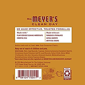 MRS. MEYER’S CLEANDAY All-Purpose Cleaner Spray, Apple Cider, 16 Fl oz