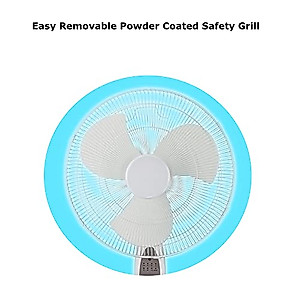 Optimus F-1672WH Indoor Plug-in Fan, Household, White