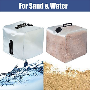 2 Pack Pool Ladder Weights, Heavy Duty Plastic Swimming Pool Step Sand Bag, Anchor Pool Stair Weights for Above Ground Pool Entry Systems, (Sand Not Included)