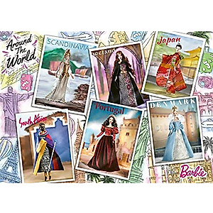 Ravensburger Barbie Around The World 1000 Piece Jigsaw Puzzle for Adults - Every Piece is Unique, Softclick Technology Means Pieces Fit Together Perfectly
