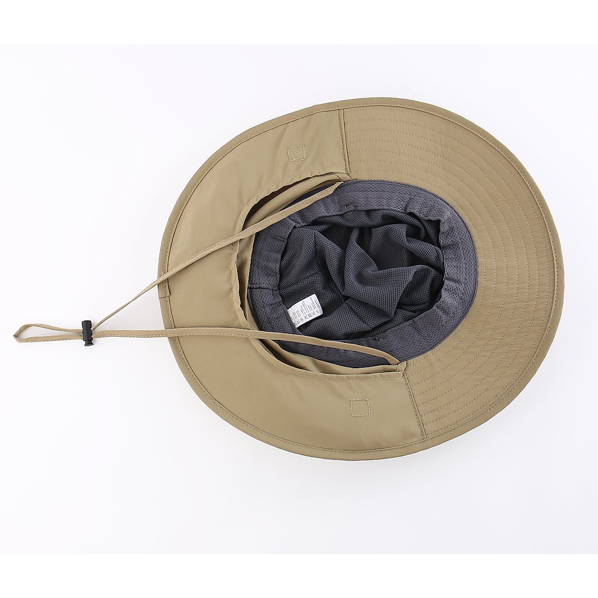 Home Prefer Mens Fishing Hat with Neck Protection UPF 50+ Sun Bucket Hat for Outdoor Hunting Gardening Khaki