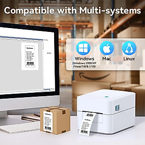 Efficient iDPRT Label Maker - Thermal Printer for Small Biz
