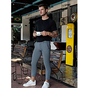 Cimic Workout Shirts for Men, 5 Pack Mens Crew Neck Casual Gym Shirts Short Sleeve Plain Athletic Moisture Wicking Dry Fit Active T-Shirts