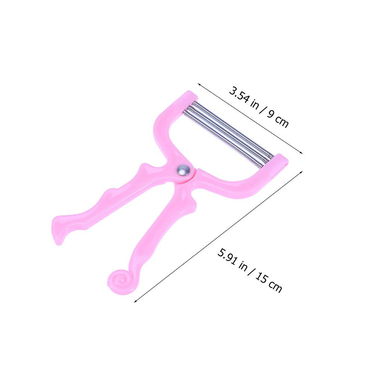 Healifty Manual Chin Hair Shaver 2Pcs Portable Facial Hair Removal Threading Epilator Manual Beauty Hair Remover for Women (Pink) Face Hair Threader