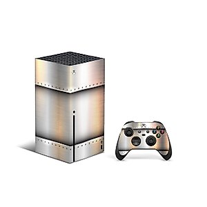 ZOOMHITSKINS Compatible with X1 Series X, Metal Grey Silver Shine Rose Gold, Durable, Bubble-Free, Made in USA