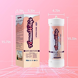 AmazWhip Premium Whipped Cream Charger 2000g 3.3L, Food Grade Nitrous Oxide Tank Pure Flavored N2O Chargers, For Any Standard Whipping Cream Dispenser (4 canisters)