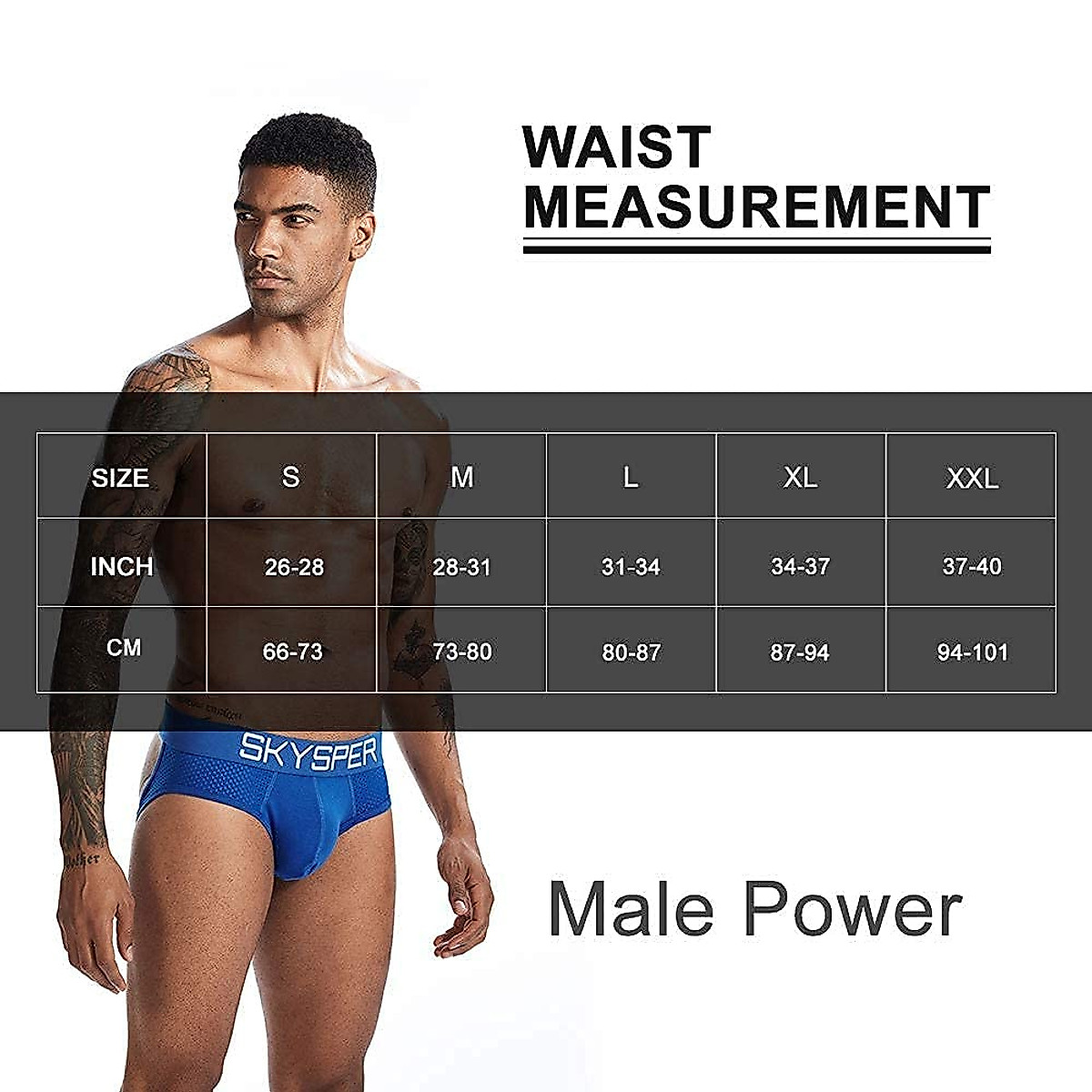 SKYSPER Men's Jockstrap Underwear Mesh Breathable Jock Strap