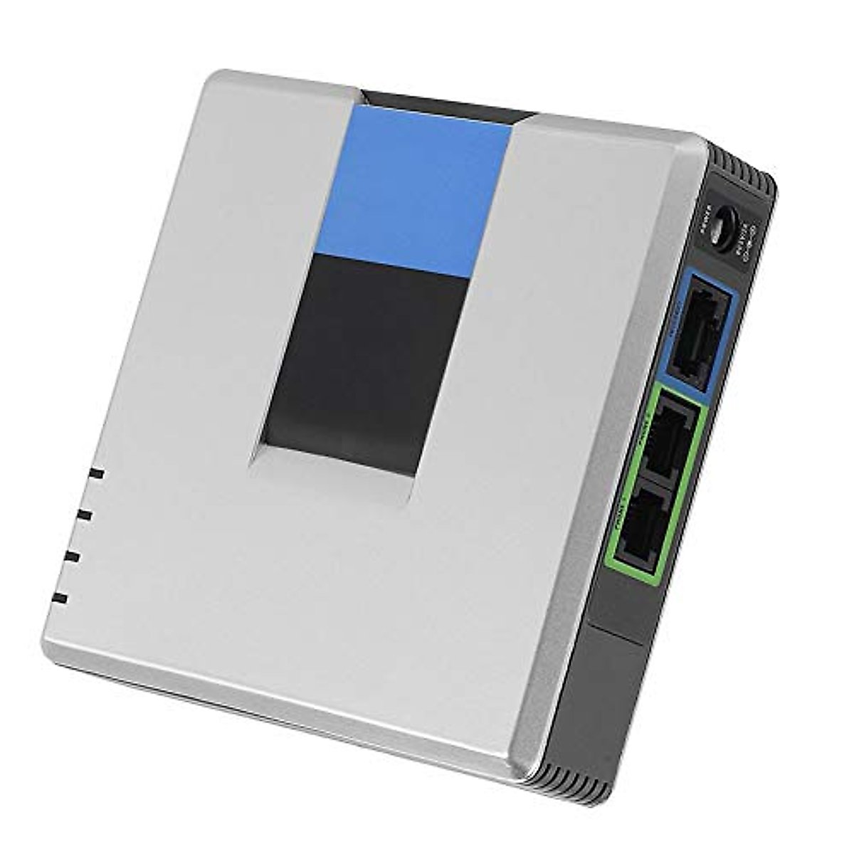 VoIP Phone Adapter for Voice Over IP, VoIP Gateway with 2 Port Internet Phone Adapter RJ45 Network Interface SIP RJ 45 Cable for PAP2T, Support SIP V2 Protocol, DHCP(US)