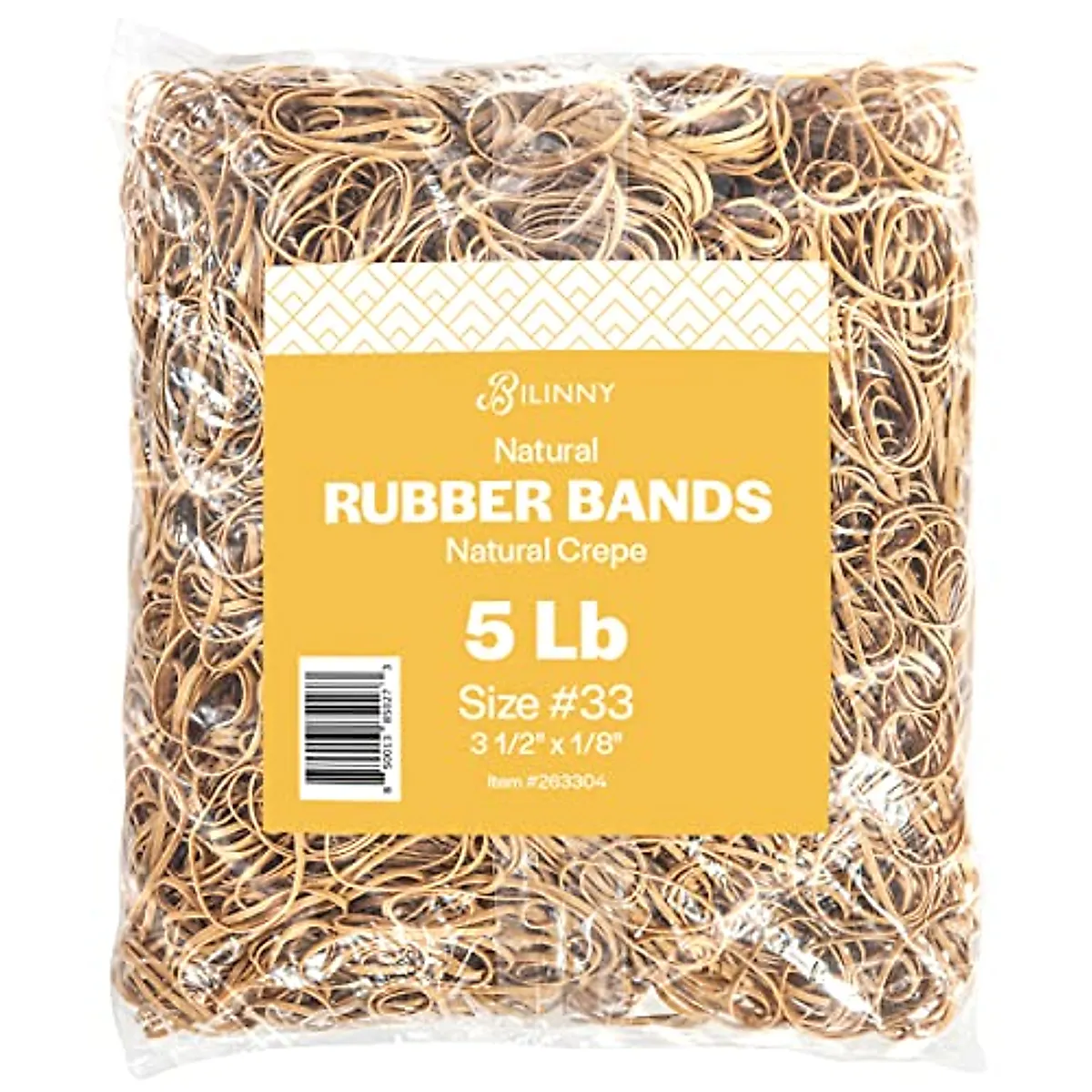 Get Durable Size 33 Rubber Bands - 5 lb Bulk, Made in USA