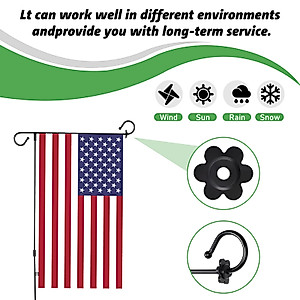 12 Pcs Garden Flag Rubber Stoppers Christmas Yard Flag Stands Black Flower Shape Flag Pole Stopper for Lawn Flags Stands Holder for Indoor and Outdoor Flag Pole Stand