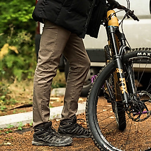 Huckberry Proof Men's Rover Pant, Classic Work Pant & Breathable Fabric - Slim Fit, Dark Bronze Grey, Size 34 x 34