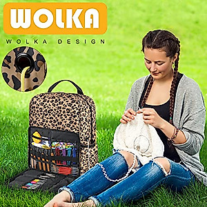 Wolka Knitting Bag, Yarn Storage - Mother's Day Gift -, Yarn Bag, Yarn Storage Organizer, Crochet Storage Knitting & Crochet Supplies 7gal Large Volume