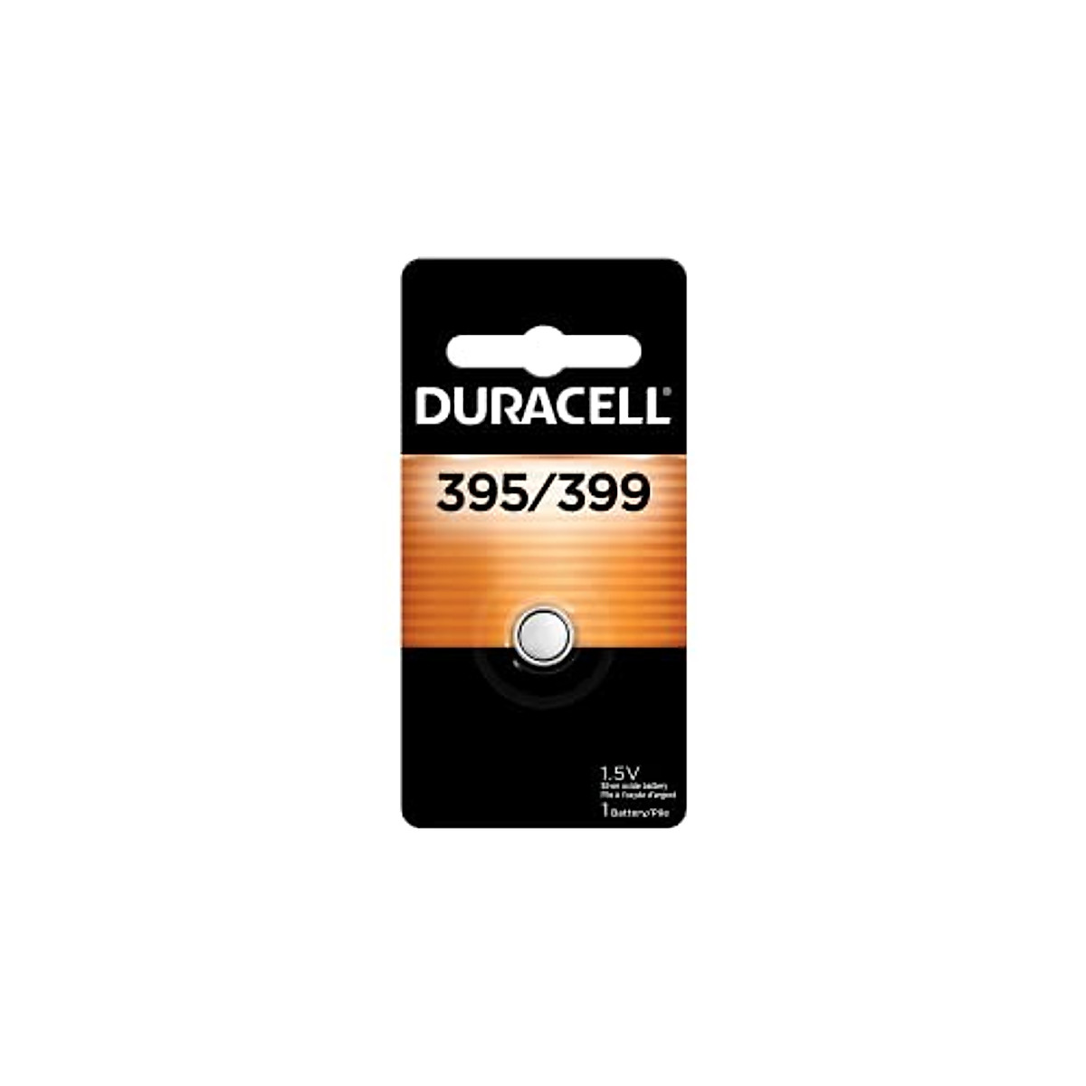 Duracell 395/399 Silver Oxide Button Battery, 1 Count Pack, 395/399 1.5 Volt Battery, Long-Lasting for Watches, Medical Devices, Calculators, and More