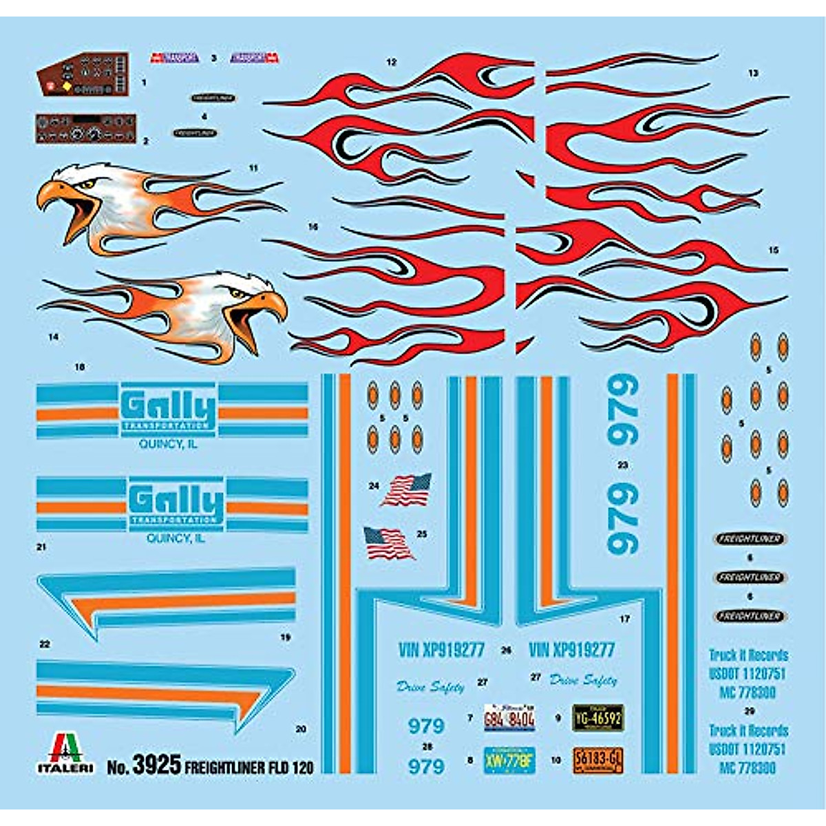 Italeri 3925 1: 24 - Freightliner FLD 120 Special