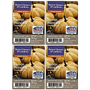 Better Homes and Gardens Lemon Pumpkin Shortbread Scented Wax Cubes - 4-Pack