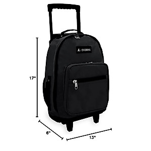 Everest 1045mWheeled Backpack - Standard, Black, One Size,1045WH-BK