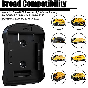 Battery Adapter for Dewalt Battery, Power Wheel Adapter for Dewalt 20v Battery,Power Wheels Battery Conversion Kit with Fuse and 14 Gauge Wire Connector for Ride On Truck, Robotics, Rc Toys