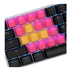 Tai-Hao Blank Rubber Gaming Keycaps : Blank No.2 Compatible with All MX Types Keyboards