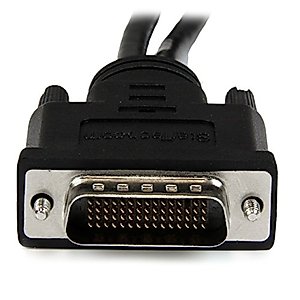 StarTech.com DMS-59 to DisplayPort - 8in - DMS 59 to 2x DP - Y Cable - DMS-59 Adapter - DisplayPort Splitter Cable - LFH Cable (DMSDPDP1),Black