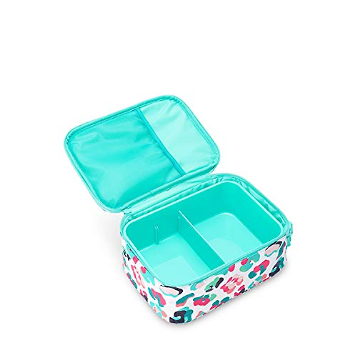 Swig Life Boxxi Lunch Box, Insulated Lunch Box for Women with Water Bottle Holder Side Pocket, Adjustable Meal Divider, Front Zipper Pocket, and Top Buckle Handle in Party Animal Print