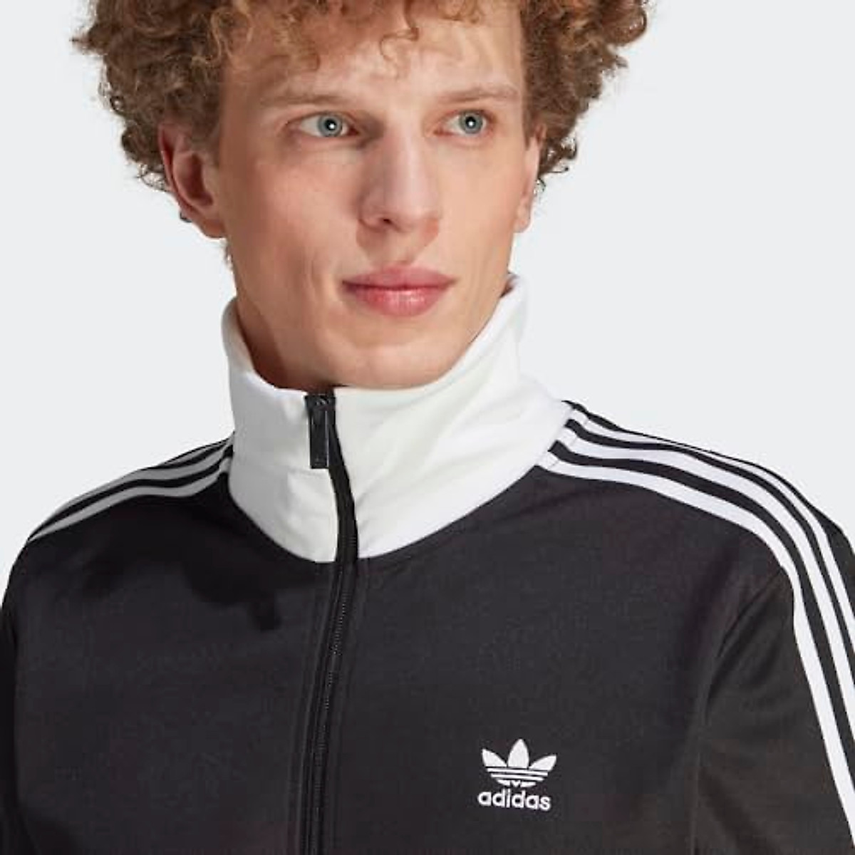 adidas Originals Men's Adicolor Classics Beckenbauer Track Top, Black/White, Large